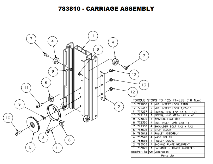 Sumner 783540 MAST ROLLER – Energized Engines